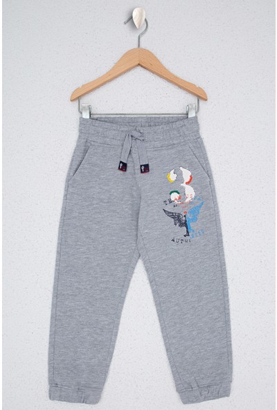 U.S. Polo Assn. Erkek Çocuk Gri Örme Pantolon 50238336-VR086