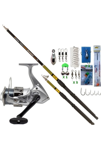 Remixon 3.60 mt Galaxy Joker 6000 Olta Takımı 40 Lı Set Gri Remixon 3.60 mt Galaxy Joker 6000 Olta Takımı 40 Lı Set Gri