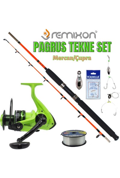 Remixon Pagrus Red 1.80 mt Tekne Olta Takımı Mercan Çupra Remixon Pagrus Red 1.80 mt Tekne Olta Takımı Mercan Çupra