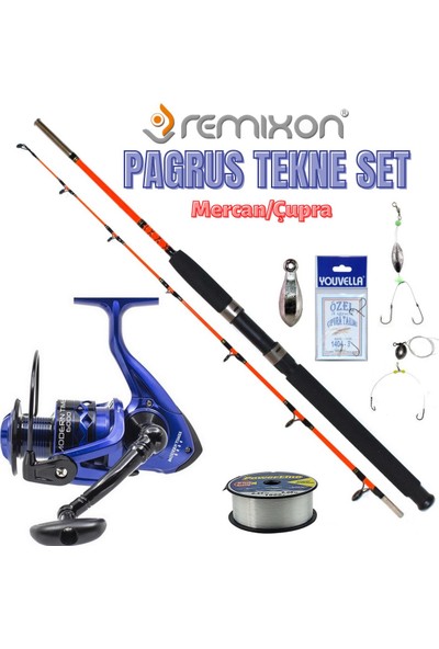 Remixon Pagrus Red 1.65 mt Tekne Olta Takımı Mercan Çupra Remixon Pagrus Red 1.65 mt Tekne Olta Takımı Mercan Çupra