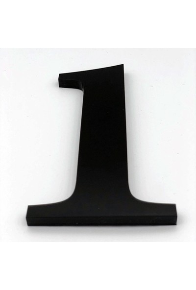 Kapı Numarası 15 cm No 1, Siyah Pleksi Kendinden Yapışkanlı Bina Daire Villa Kapı Numarası Roma Yazı Tipi Kapı Numarası 15 cm No 1, Siyah Pleksi Kendinden Yapışkanlı Bina Daire Villa Kapı Numarası Roma Yazı Tipi