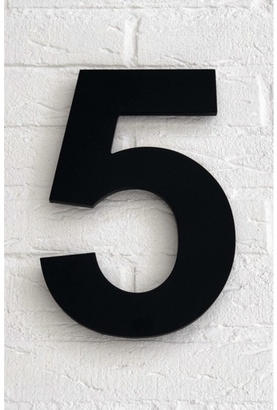 Kapı Numarası 15 cm No 5, Siyah Pleksi Kendinden Yapışkanlı Bina Daire Villa Kapı Numarası Arial Yazı Tipi Kapı Numarası 15 cm No 5, Siyah Pleksi Kendinden Yapışkanlı Bina Daire Villa Kapı Numarası Arial Yazı Tipi