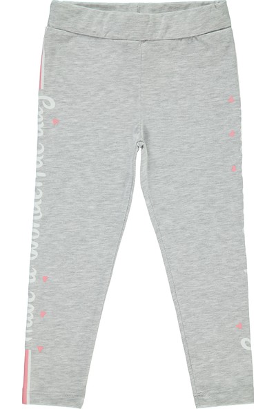 Civil Girls Kız Çocuk Uzun Tayt 2-5 Yaş Gri