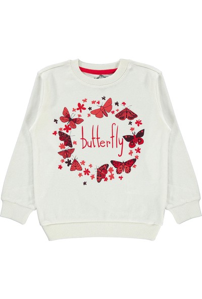 Cvl Civil Girls Kız Çocuk Sweatshirt 2-5 Yaş Ekru Cvl Civil Girls Kız Çocuk Sweatshirt 2-5 Yaş Ekru