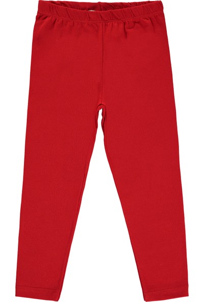 Civil Cvl Kız Çocuk Uzun Tayt 2-5 Yaş Kırmızı