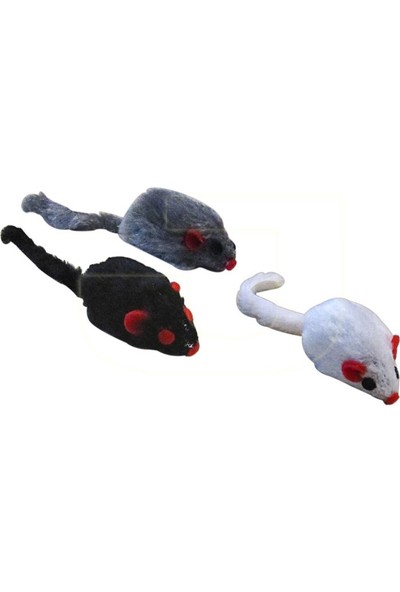 Flamingo Peluş Fare Kedi Oyuncağı 5 cm x 3 Flamingo Peluş Fare Kedi Oyuncağı 5 cm x 3