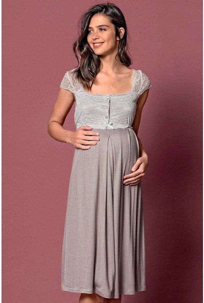 Monamise 18301 Hamile Lohusa Gecelik - Vizon