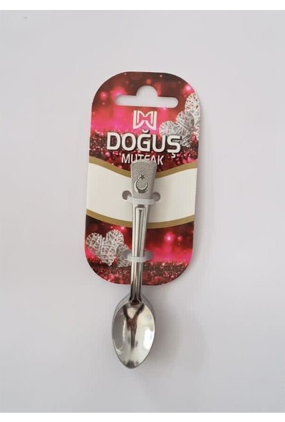Doğuş Mutfak Çay Kaşığı Bayrak Desen Ince Orta Kalite Paslanmaz 12 Adet