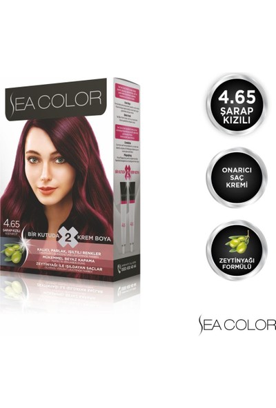 SEA COLOR 4.65 Şarap Kızılı Set Boya