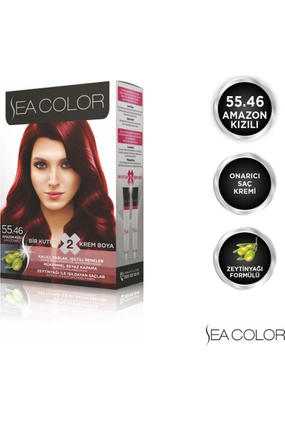 SEA COLOR 55.46 Amazon Kızılı Set Boya SEA COLOR 55.46 Amazon Kızılı Set Boya