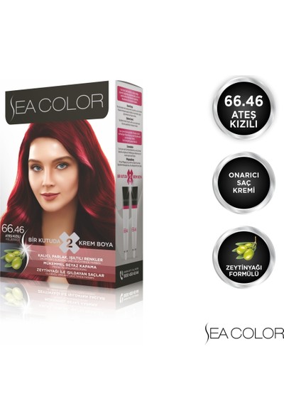 SEA COLOR 66.46 Ateş Kızılı Set Boya
