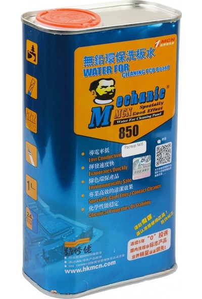 Mechanic Mcn 850 Pcb Bord Flux Temizliyici Selülozik Tiner 850ML Mechanic Mcn 850 Pcb Bord Flux Temizliyici Selülozik Tiner 850ML