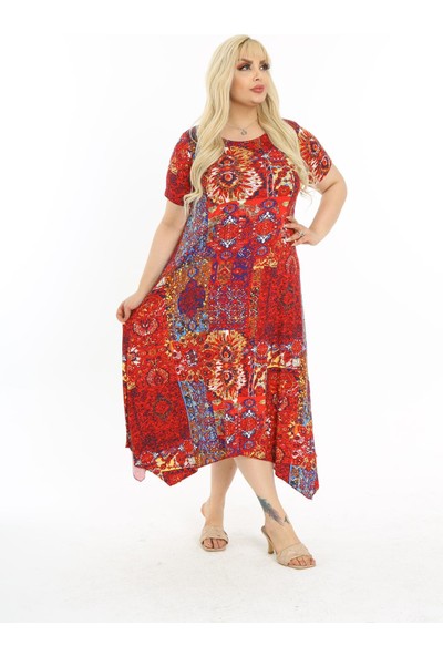 mezura Yazlık Bayan Kısa Kol Asimetrik Etek Penye Elbise mezura Yazlık Bayan Kısa Kol Asimetrik Etek Penye Elbise