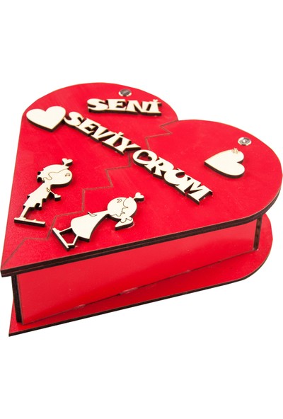 İhvan Kalpli Açılan Seni Seviyorum Aşk Kutusu