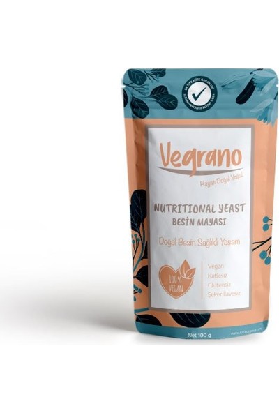 Vegrano Nutritional Yeast (Besin Mayası) 100 gr Vegrano Nutritional Yeast (Besin Mayası) 100 gr