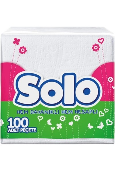 Solo Süper Peçete 100 Lü 30X30 cm 4 Paket