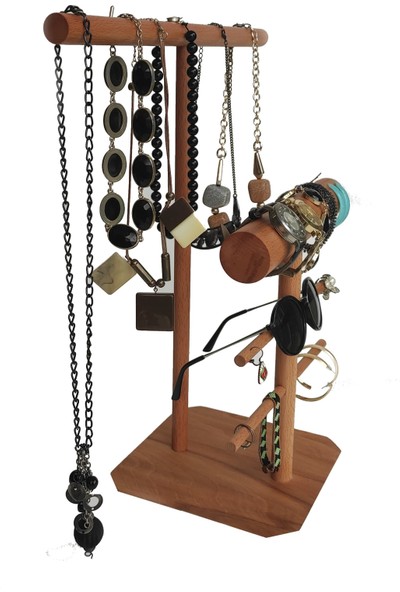 Uldemart Ahşap Takı Askısı Takı Standı Organizer 40 cm Uldemart Ahşap Takı Askısı Takı Standı Organizer 40 cm
