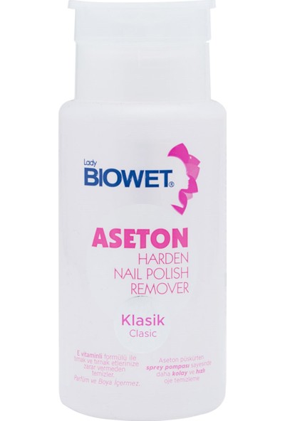 Lady Biowet Biowet Klasik Pompalı Aseton 150 ml