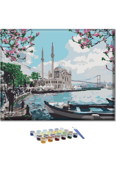 Carmen Sayılarla Boyama Seti - Ortaköy Istanbul 40 x 50 cm Carmen Sayılarla Boyama Seti - Ortaköy Istanbul 40 x 50 cm