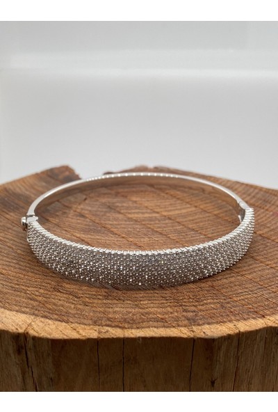 Mercan Silver Gümüş Taşlı Bilezik