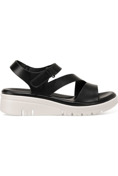 Inci Cadalılla 1fx Siyah Kadın Kalın Tabanlı Sandalet