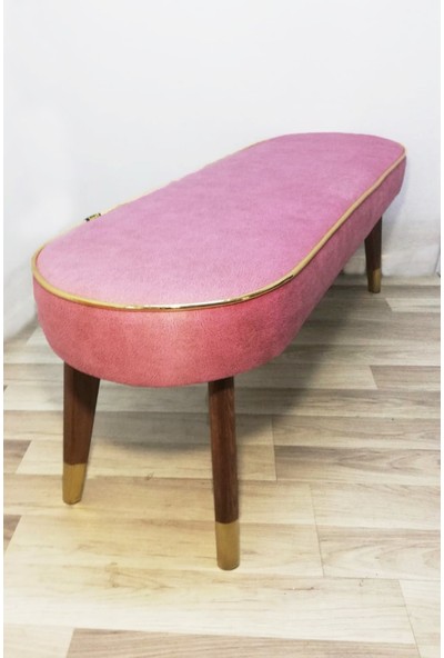 Zem Nido Bench Blue - Masif Ahşap Ayaklı 120 cm L6010 Zem Nido Bench Blue - Masif Ahşap Ayaklı 120 cm L6010