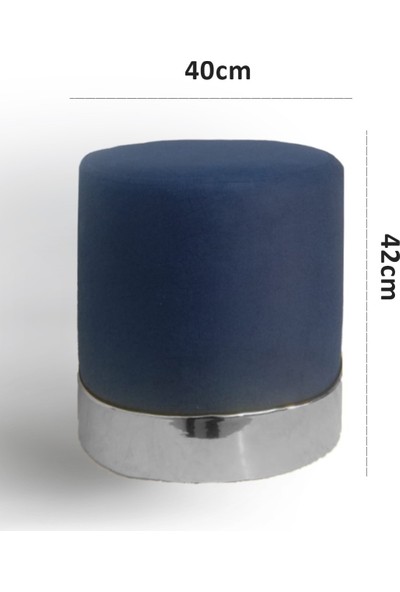 Zem Queen Blue - Silver Puf