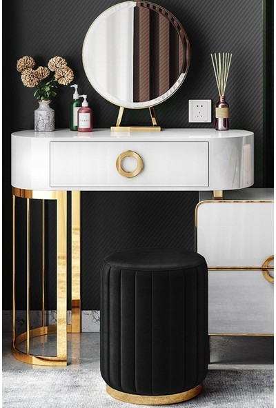 Zem Long Line Black - Gold Puf