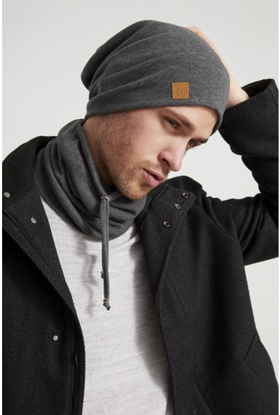 Butikgiz Erkek Genç Businessman Füme Ip Detaylı Şapka Bere Boyunluk Takım -Spor Rahat Pamuklu Kaşkorse Butikgiz Erkek Genç Businessman Füme Ip Detaylı Şapka Bere Boyunluk Takım -Spor Rahat Pamuklu Kaşkorse