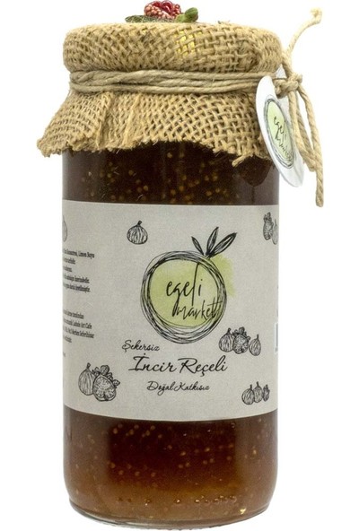 Egeli Market Şekersiz Incir Reçeli Doğal Katkısız 280 gr Egeli Market Şekersiz Incir Reçeli Doğal Katkısız 280 gr