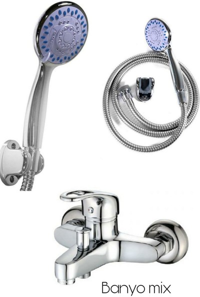 Akçay Banyo Duş Bataryası Duş Seti Hediyeli