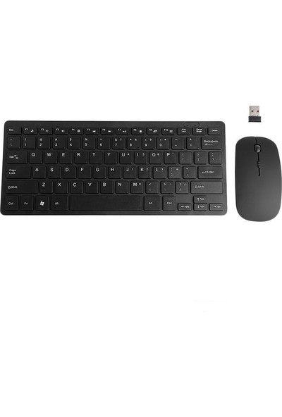 Owwotech Kablosuz Mini Klavye Mouse Set, 2.4 GHz Tek USB ile Çalışır Ow- 8040