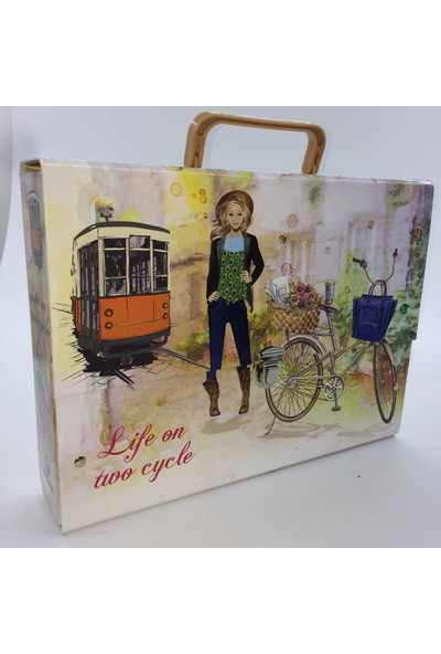 Er&na Saplı Çanta-Kutu Klasör 24X32X7