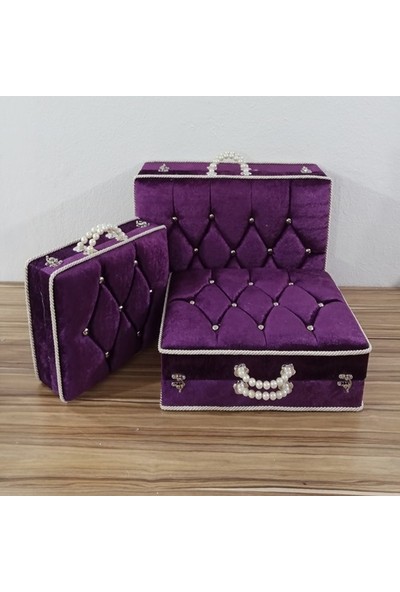 Sonem Çeyiz 3'lü 0564M Söz & Nişan Bohça Gelin & Damat Çeyiz Sandığı & Çanta Sonem Çeyiz 3'lü 0564M Söz & Nişan Bohça Gelin & Damat Çeyiz Sandığı & Çanta