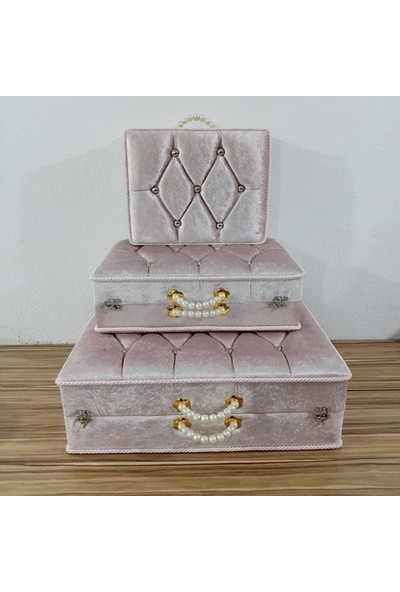 Sonem Çeyiz 3'lü 0564P Söz & Nişan Bohça Gelin & Damat Çeyiz Sandığı & Çanta Sonem Çeyiz 3'lü 0564P Söz & Nişan Bohça Gelin & Damat Çeyiz Sandığı & Çanta