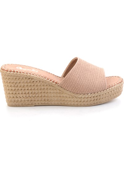 Bambi Açık Vizon Kadın Terlik