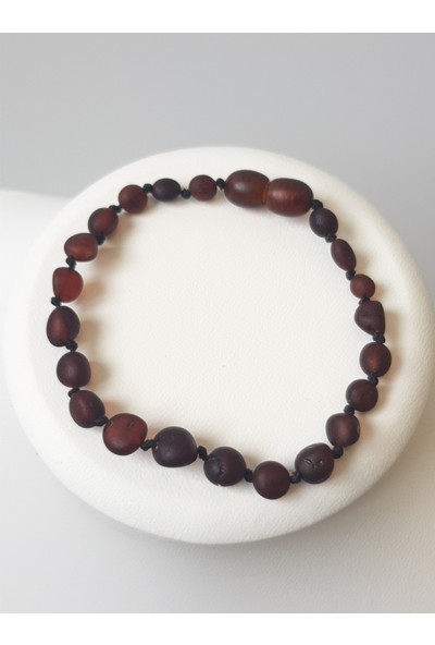 Kehribar Sarayı Kehribar Yetişkin Bileklik Mat Kahve 18 cm