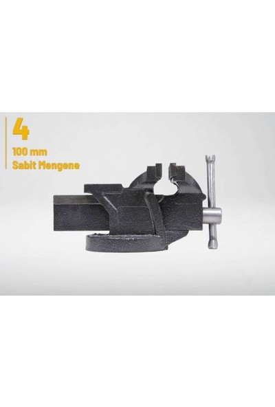 Millian 100 mm Sabit Masa Tezgah Üstü Sıkıştırma Mengene