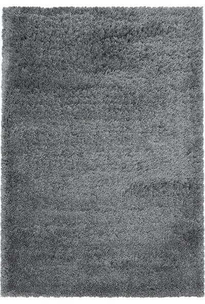 Pixel Modern Dekoratif Yumuşak Shaggy 3 cm Tüylü düz Açık Gri Oturma Odası Salon Halısı