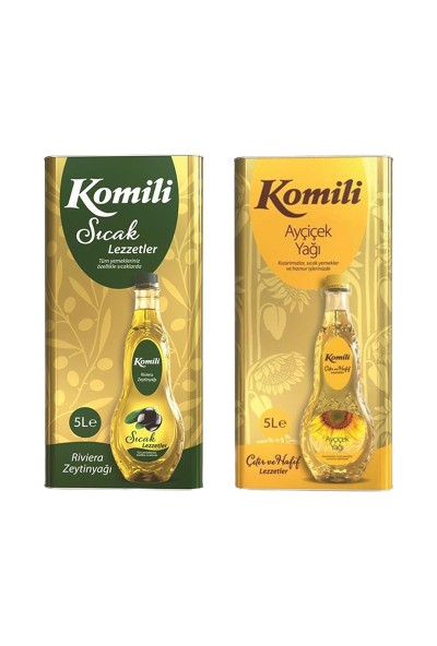 Komili Düvenci Toptan Komili Ayçiçek Yağı 5 Lt ve Riviera Zeytin Yağı 5 Lt Teneke Komili Düvenci Toptan Komili Ayçiçek Yağı 5 Lt ve Riviera Zeytin Yağı 5 Lt Teneke