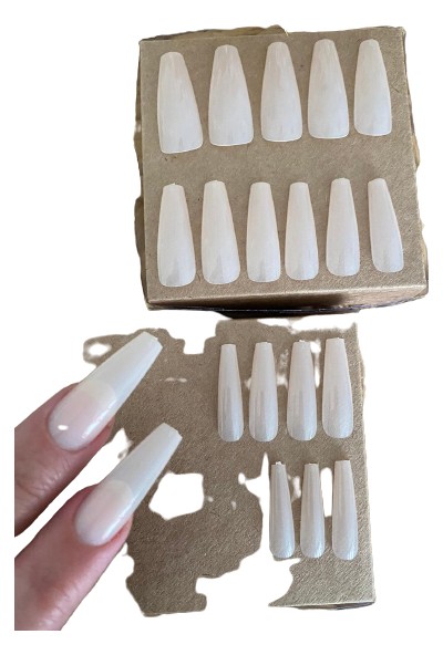 Sybelle Kozmetik 20 Adet Pudra Balerin Takma Tırnak