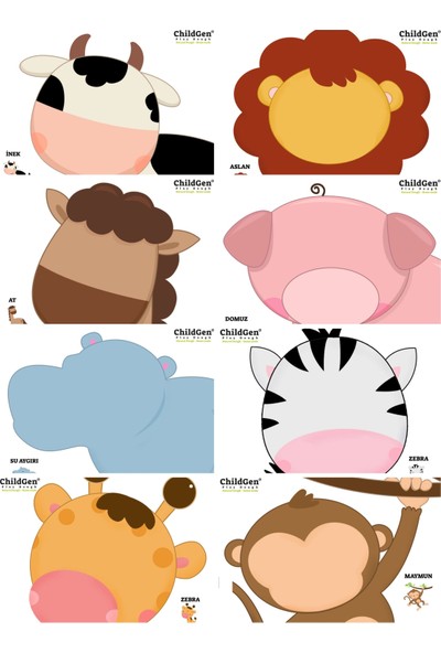 Childgen Eğitici Hamur Matı - Hayvanlar Childgen Eğitici Hamur Matı - Hayvanlar