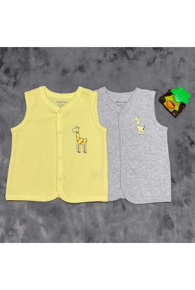 Pieros Baby 0012 Kız Bebek 2'li Yelek