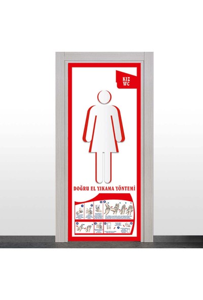 Okularenkkat Kız Wc Kapı Giydirme