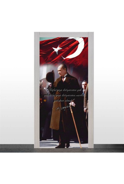 Okularenkkat Atatürk ve Bayrak Kapı Giydirme