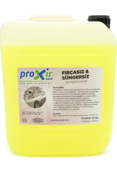 Proxir Wash Fırçasız & Süngersiz Cilalı Oto Yıkama Köpüğü Proxir Wash Fırçasız & Süngersiz Cilalı Oto Yıkama Köpüğü
