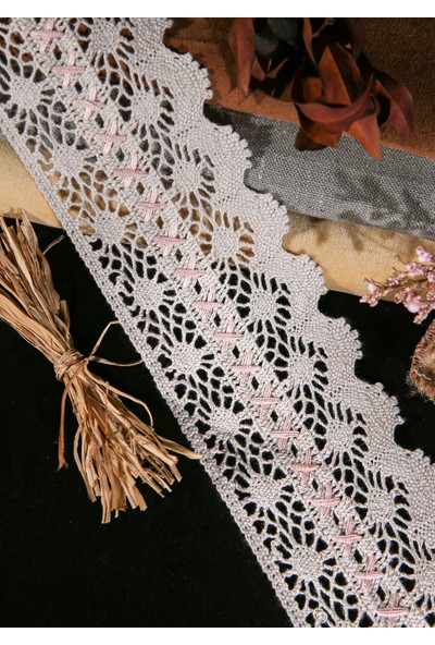 Alka Dantel 1090 Pamuk Old Pink Kopanaki 10 mt Alka Dantel 1090 Pamuk Old Pink Kopanaki 10 mt