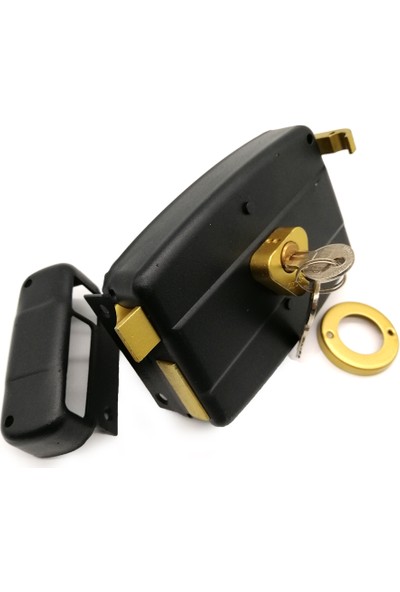 Özcanlar 14'lük Silindirli Tirajlı Demir Kapı Kilidi Özcanlar 14'lük Silindirli Tirajlı Demir Kapı Kilidi