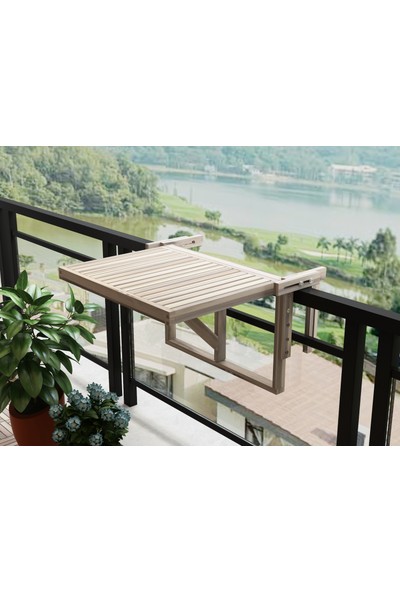 Interbuild Stockholm Katlanır Balkon Masası 60X45 cm Interbuild Stockholm Katlanır Balkon Masası 60X45 cm