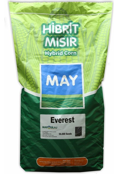 May Everest Silajlık Mısır Tohumu 50000 Tohum 2022 Üretim